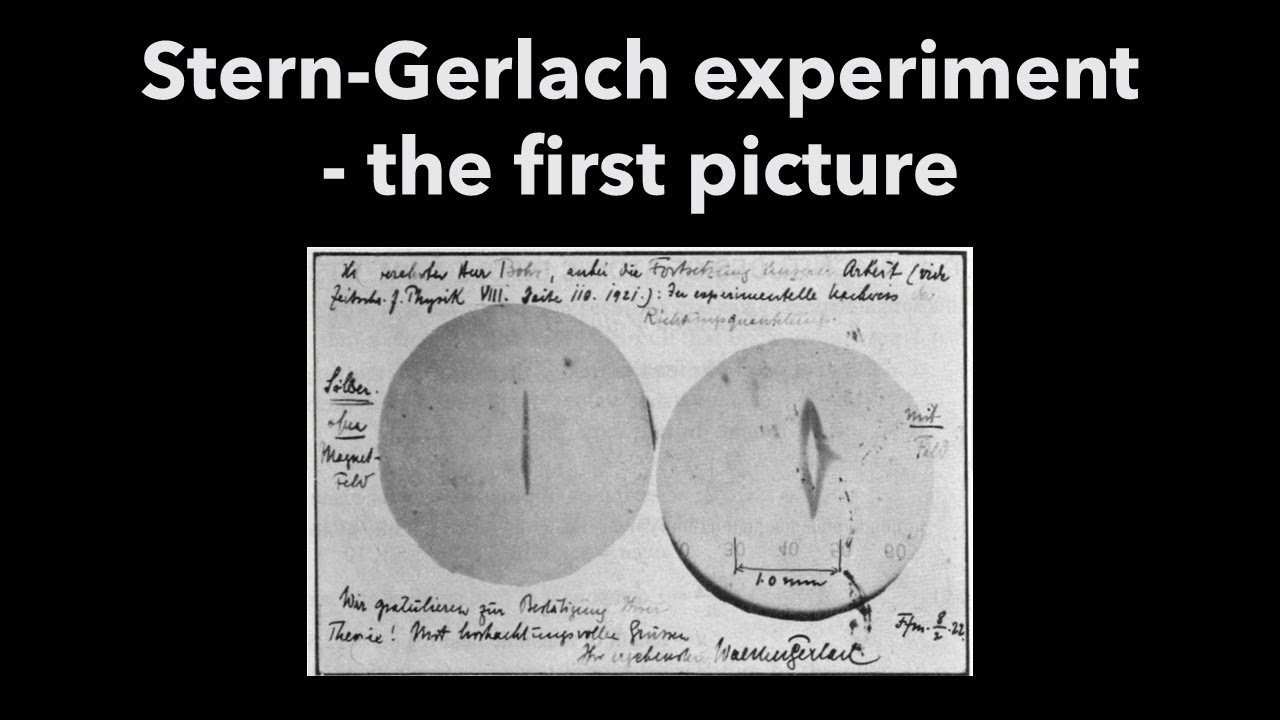Stern-Gerlach experiment - the first picture - YouTube
