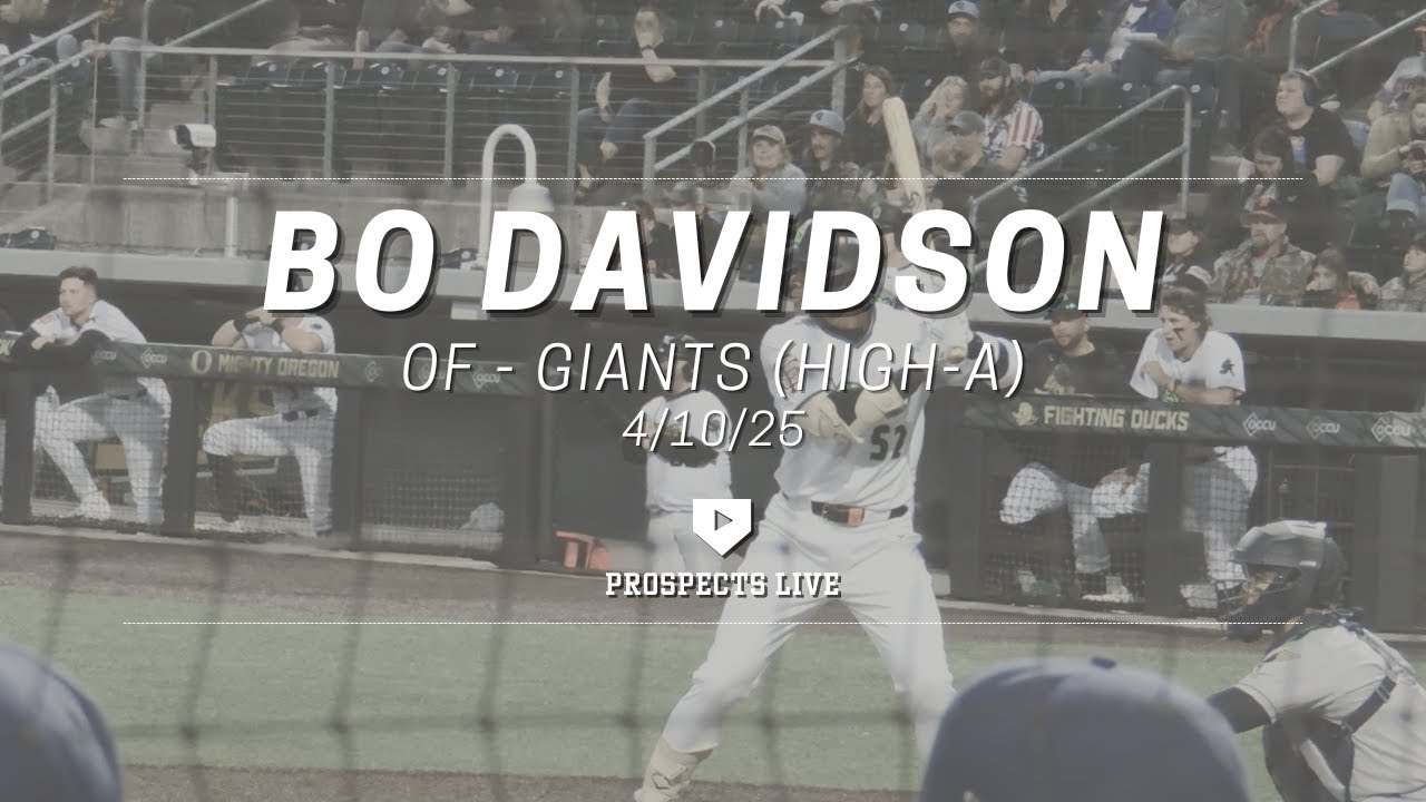 Bo Davidson - OF, Giants (High-A) - 4/9/25 - YouTube