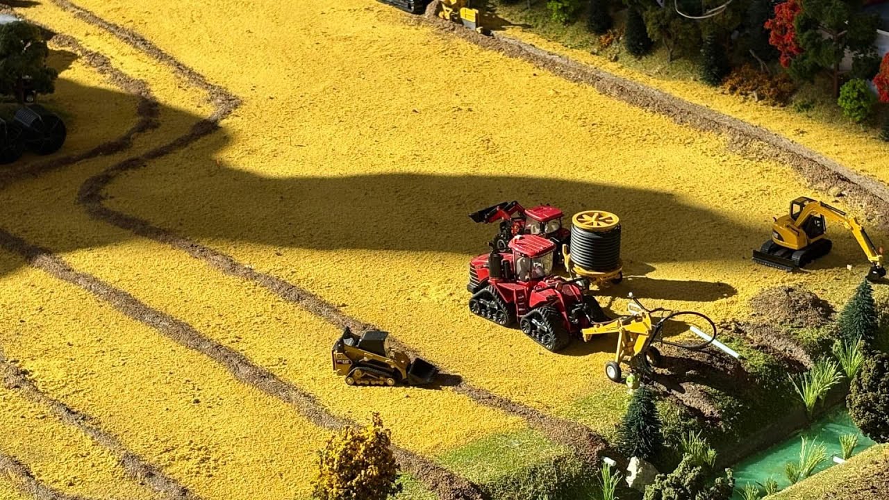 Big Tractors with Tile Plows at the 2025 Lafayette Farm Toy Show - YouTube