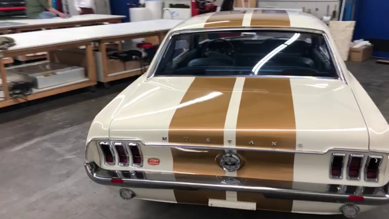 1968 Ford Mustang Mit Racing Stripes Youtube