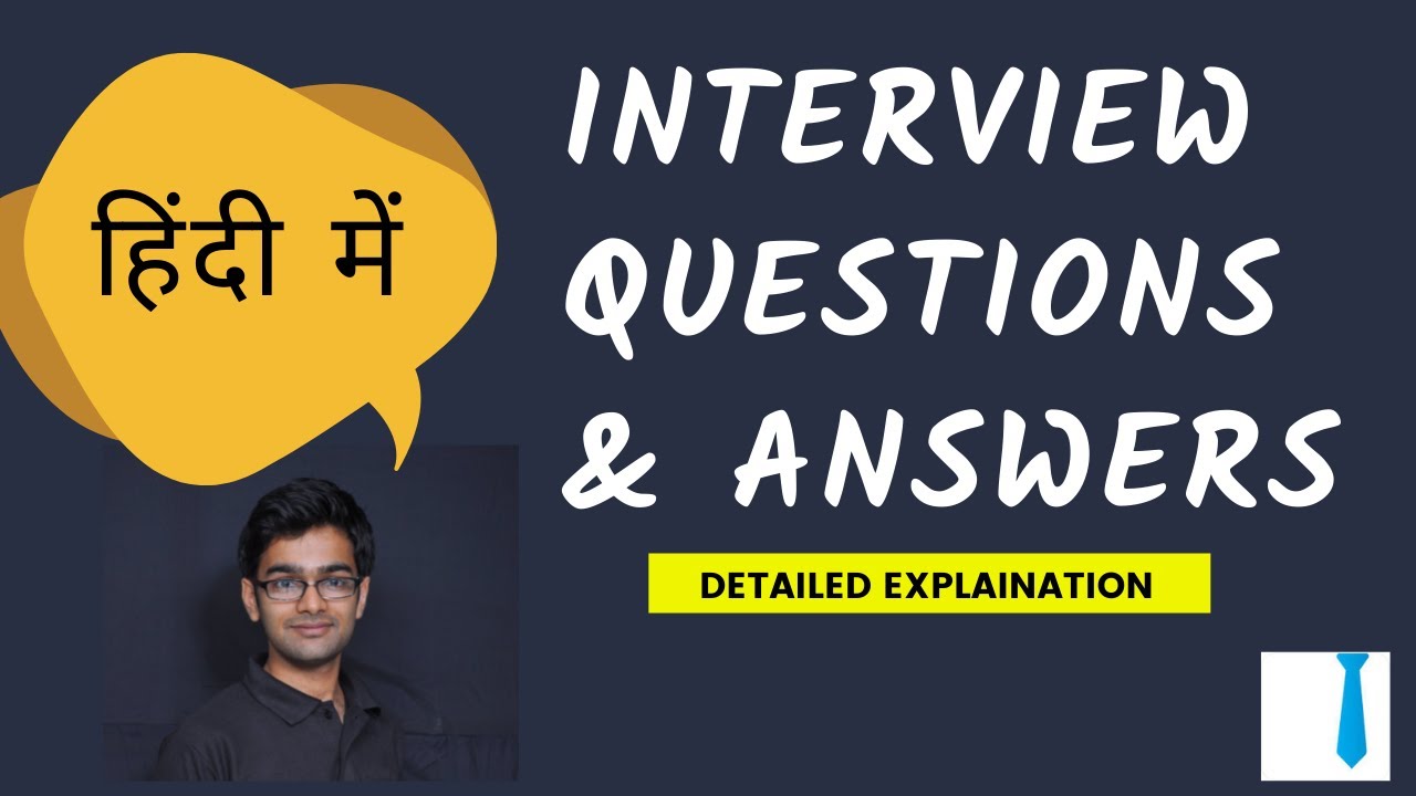 Job Interview Questions and Answers in Hindi | HR Interview questions ...