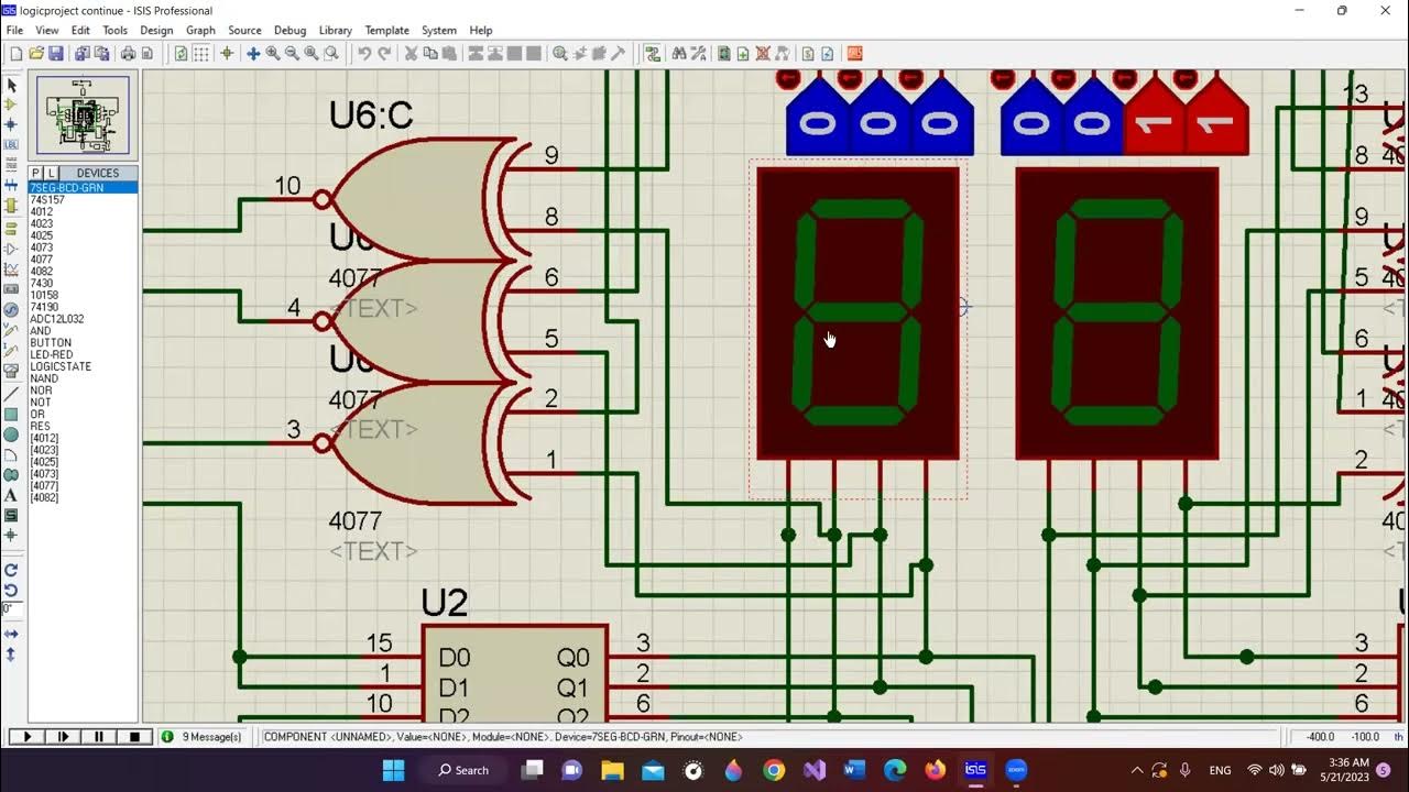 Digital Clock and timer using Proteus(In Arabic) - YouTube