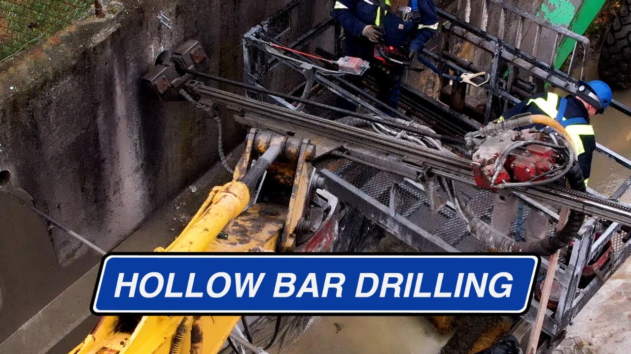Hollow Bar Drilling by Shore Systems Group L.L.C. - YouTube