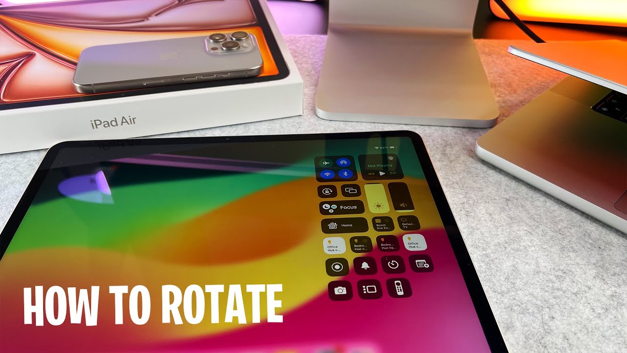 How To Rotate iPad Air M2 Screen - Lock Unlock Screen - YouTube