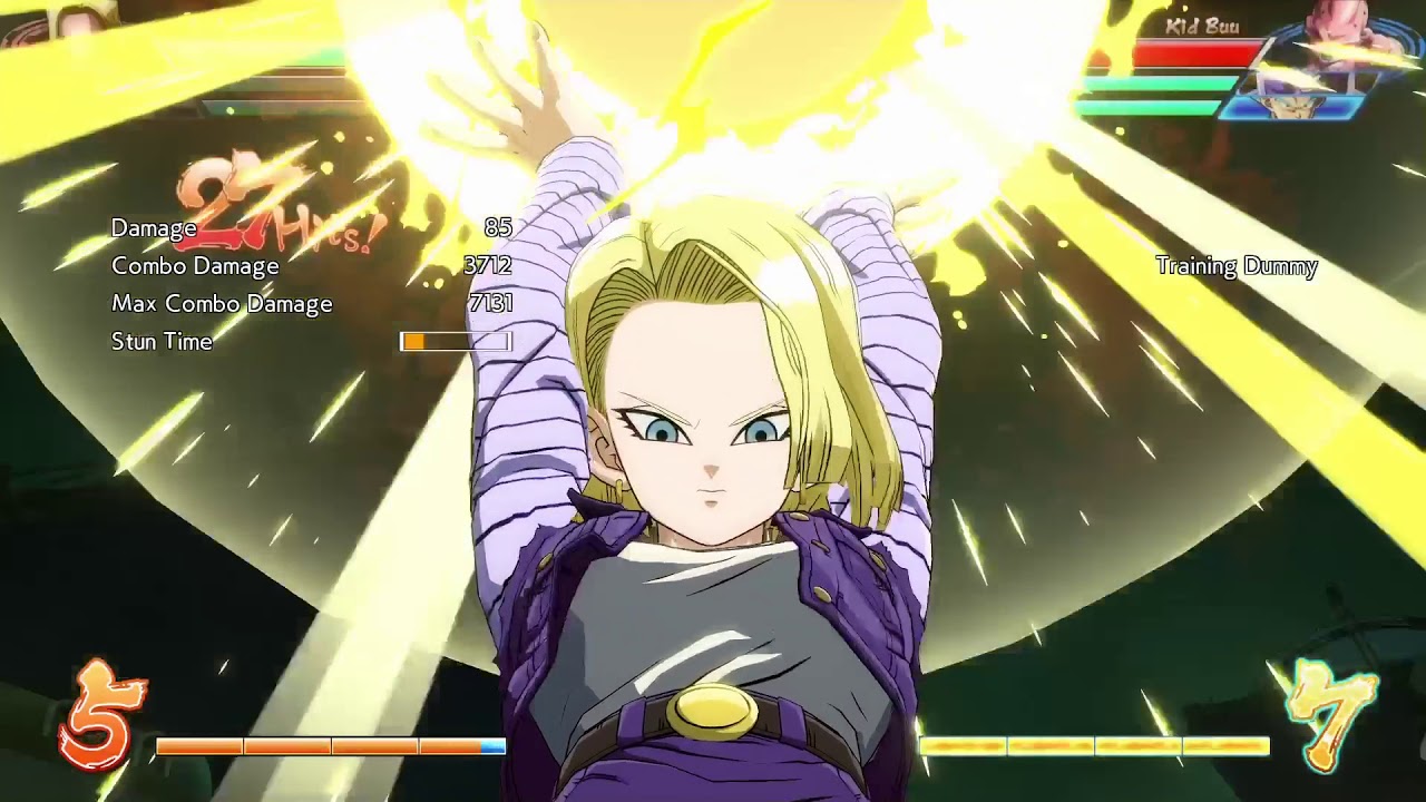 DBFZ Android 18 Command Grab midcombos - YouTube