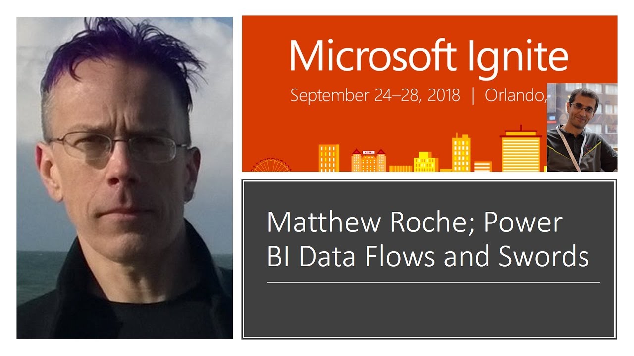 Matthew Roche Interview at Ignite 2018 about Power BI Dataflows ...