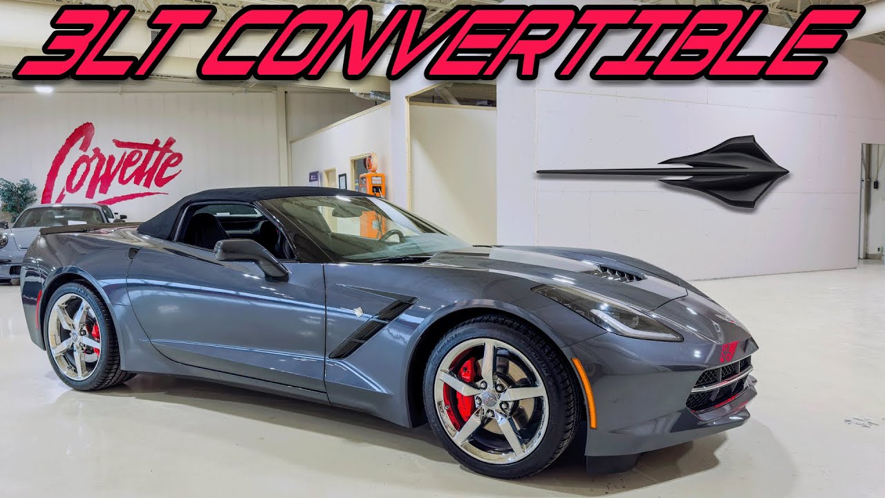2014 Cyber Gray C7 Convertible Stingray at Corvette World! - YouTube