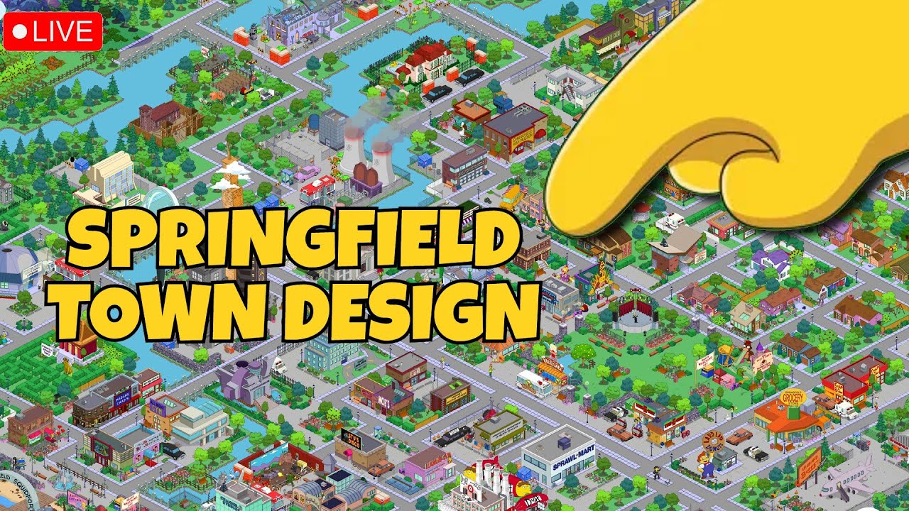 *LIVE* Designing My Town! | Simpsons: Tapped Out! - YouTube