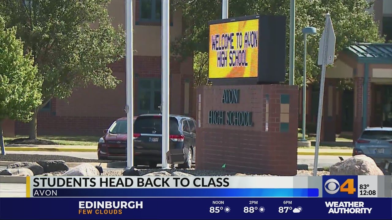 Avon Community Schools reopen Wednesday - YouTube