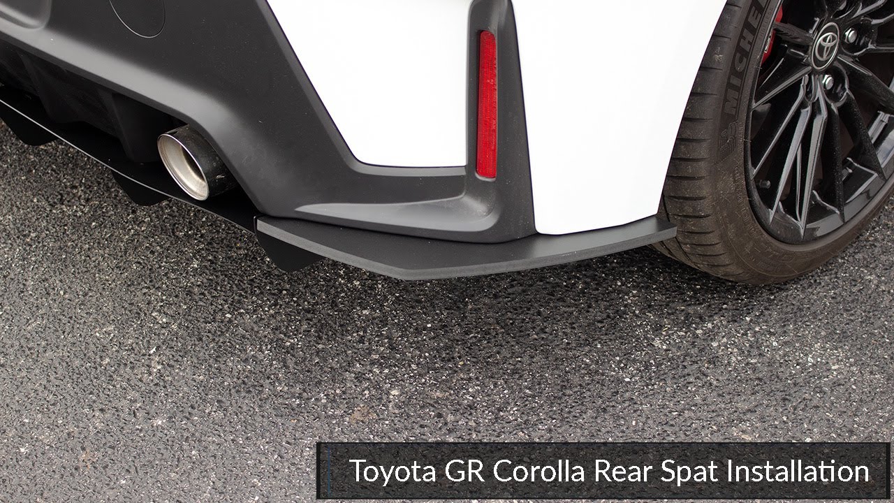 Toyota GR Corolla Rear Spat Installation - YouTube