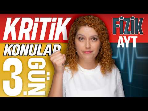 İtme Momentum -Tork | 12 GÜNDE AYT FİZİK KRİTİK KONULAR  GÜN-3 | 2026-2027