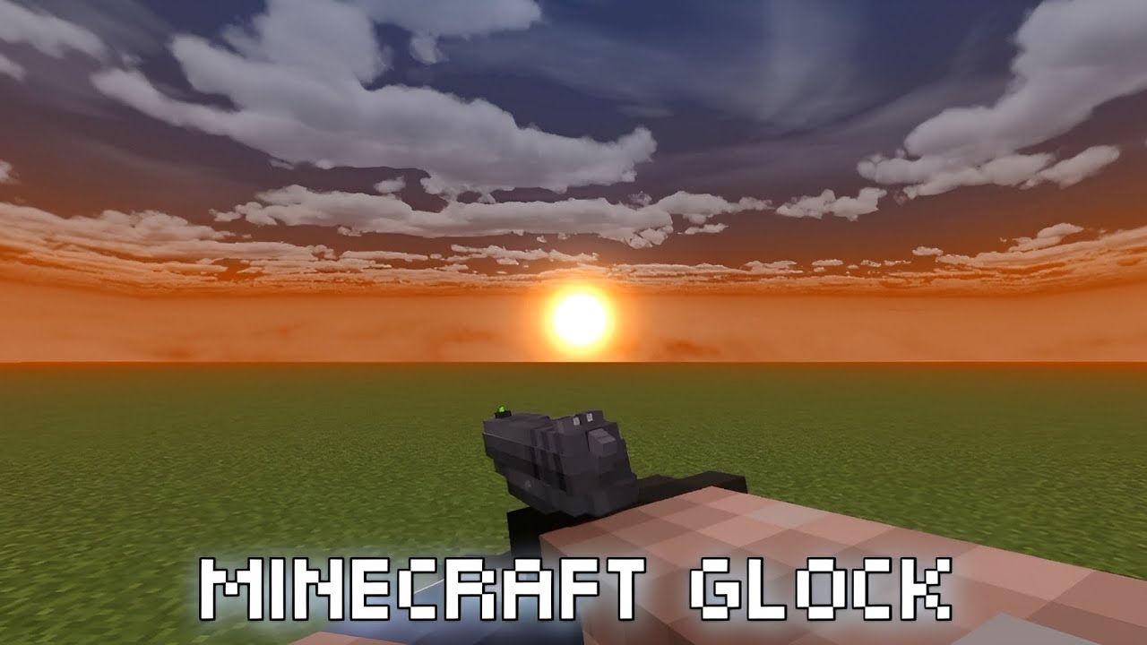 Minecraft 3d Glock Addon - YouTube