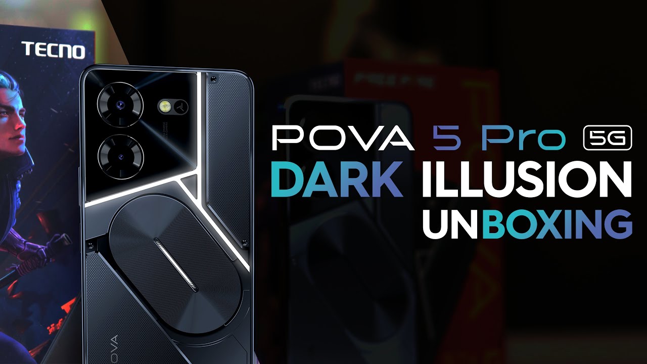 TECNO POVA 5 PRO Dark Illusion Unboxing - YouTube