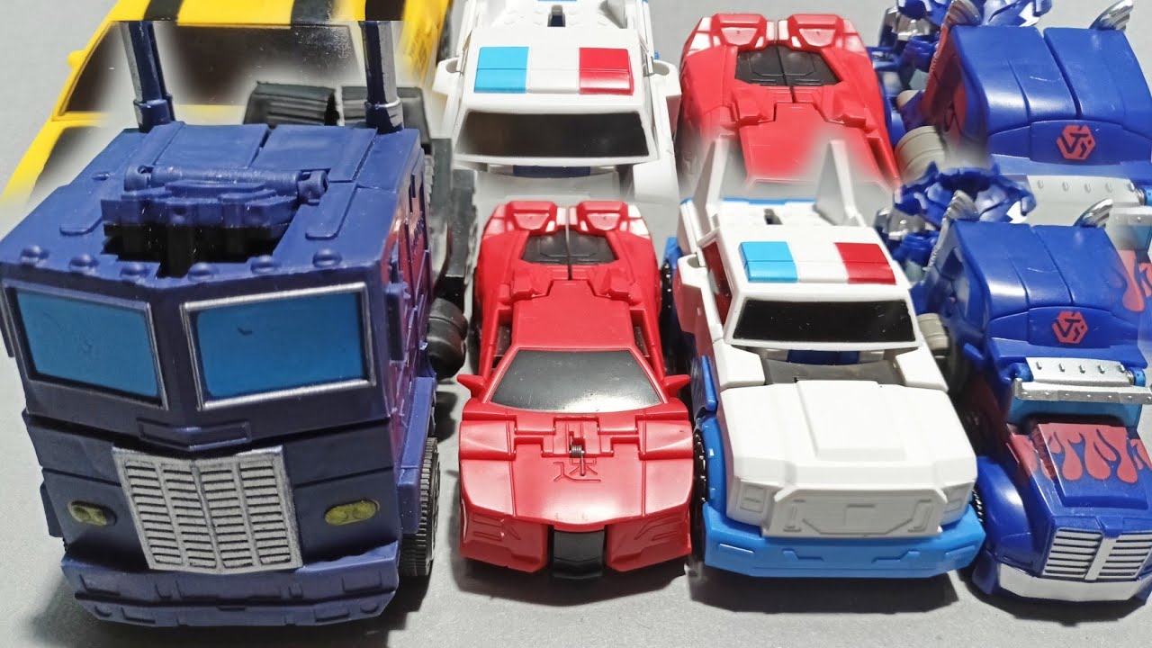 Transformers Toy 4 robot transform cars Galvatron, Battletrap, Optimus ...