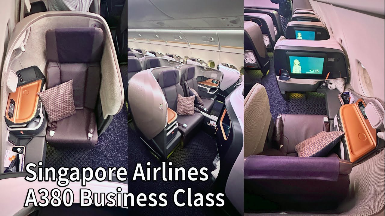 SQ232 Singapore Airlines A380 Business Class Singapore to Sydney - YouTube