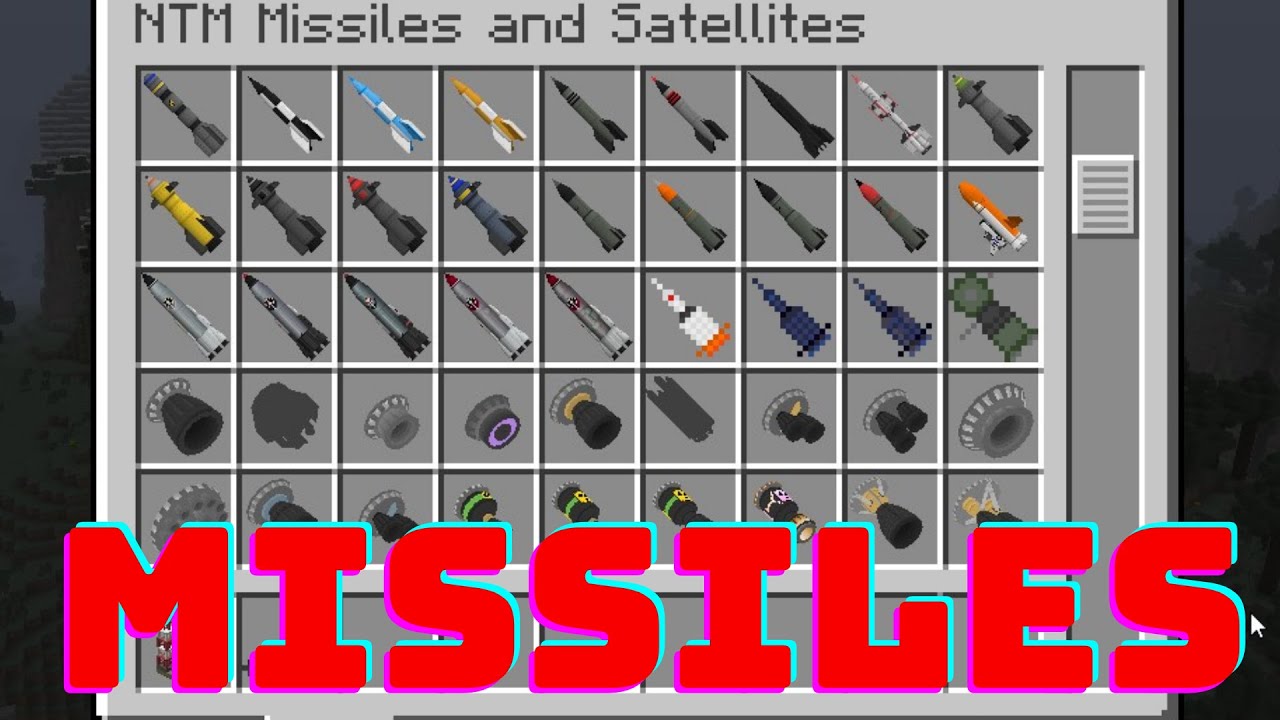 MİNECRAFT NUCLEAR TECH MOD ( MISSILE ) #6 #minecraft - YouTube