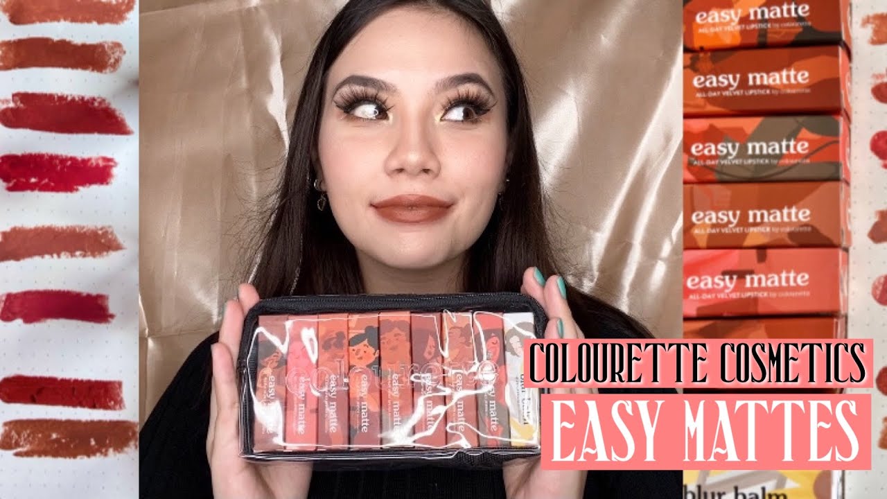 COLOURETTE EASY MATTES EVERYDAY SET | review, swatches, faves - YouTube