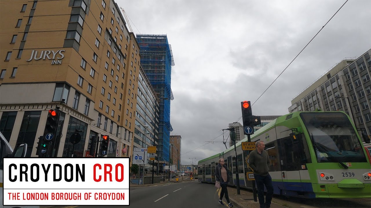 A Drive Through London Croydon CR0 4K - YouTube