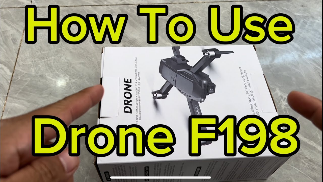 How to use drone F198 - YouTube