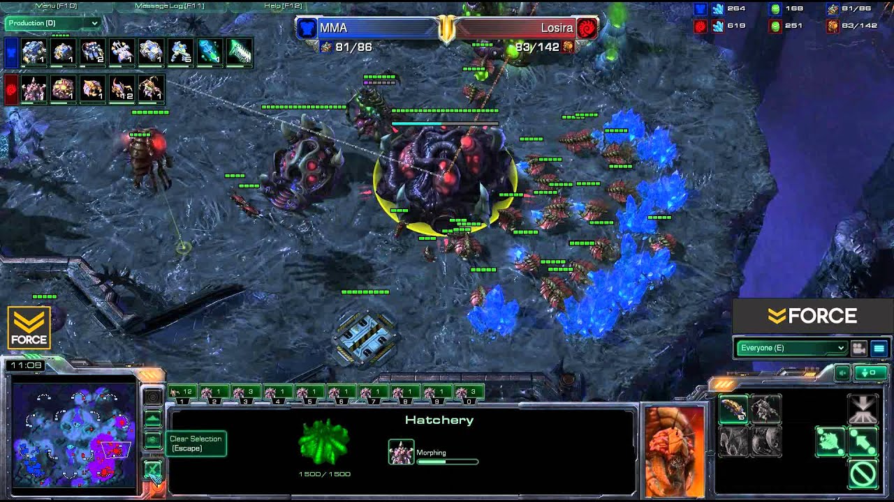 StarCraft 2 - MMA [T] vs Losira [Z] G2 - Commentary - YouTube