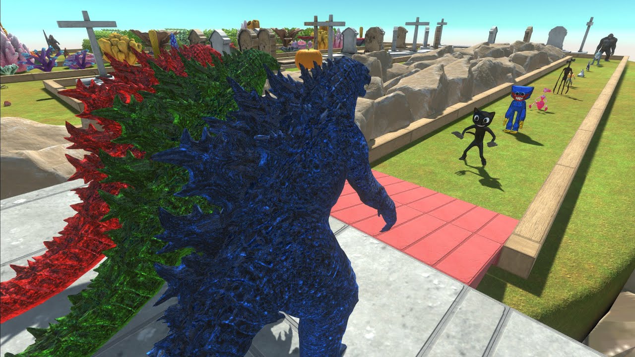 - GODZILLA RED GODZILLA BLUE GODZILLA GREEN VS CERBERUS DEATH RUN ...