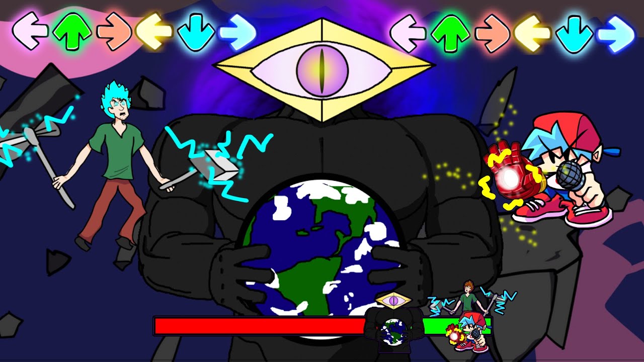 Friday Night Funkin' - Boyfriend and Shaggy V.S Shard Allseer - Help ...