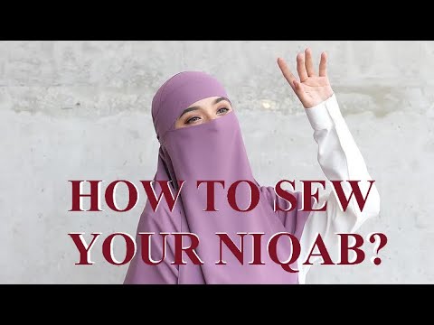 Niqab cutting and stitching tutorial How to sew a Niqab? How to Make a ...