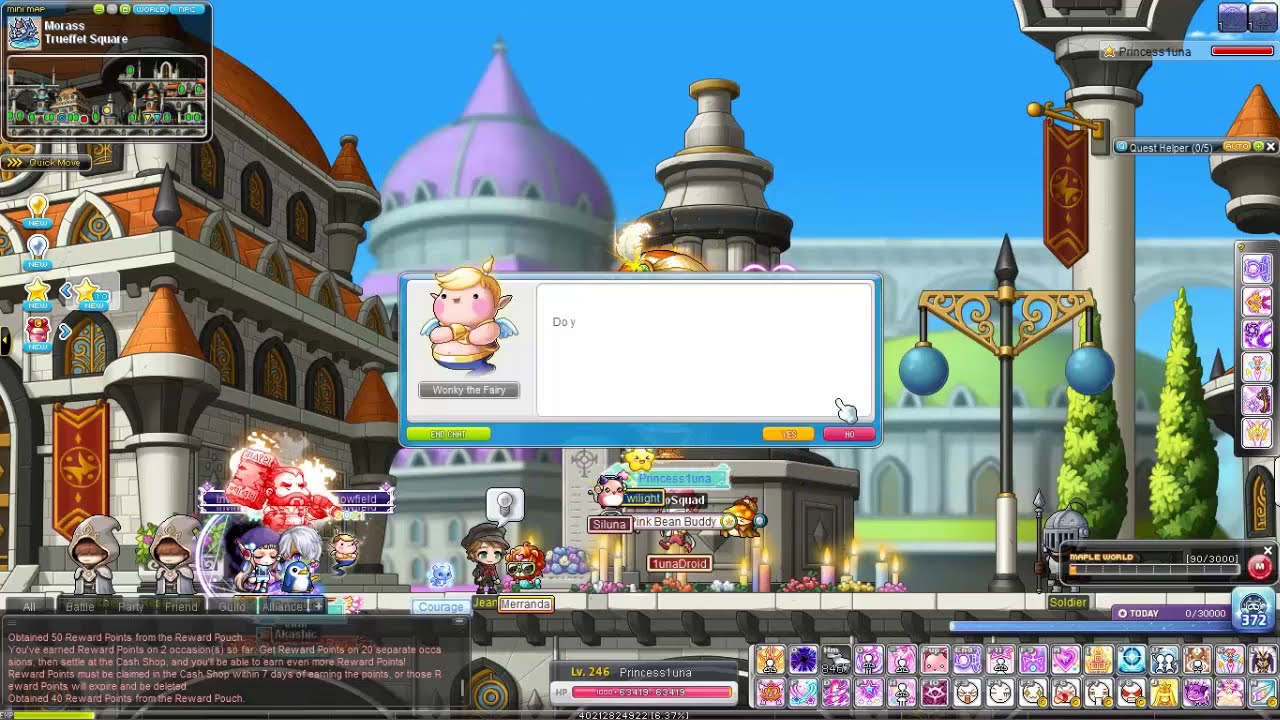 MapleStory Wonky's Magic Lamp Mission 14 with Princess1una - YouTube
