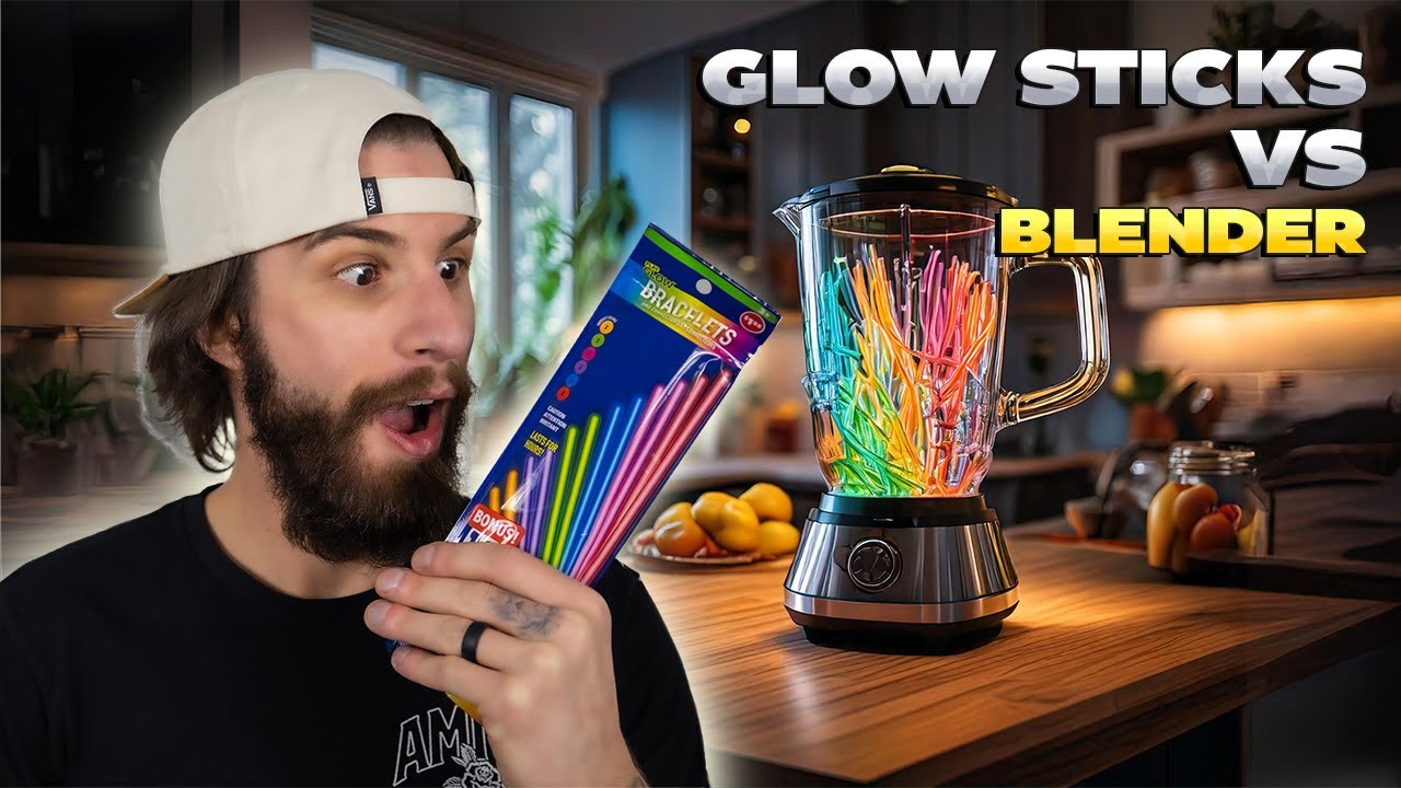 We Put GLOW STICKS in a BLENDER and Had SHOCKING Results! - YouTube