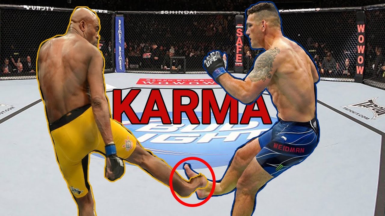 Chris Weidman and Anderson Silva BREAK their legs SIMULTANEOUSLY | MMA ...