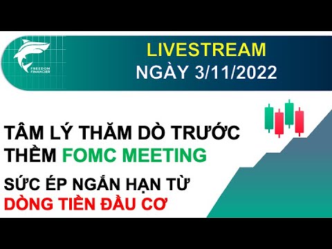 ĐẦU TƯ CHỨNG KHOÁN | NGÀY 3/11/2022 | TÂM LÝ THĂM DÒ TRƯỚC FOMC MEETING | SỨC ÉP TỪ DÒNG TIỀN ...