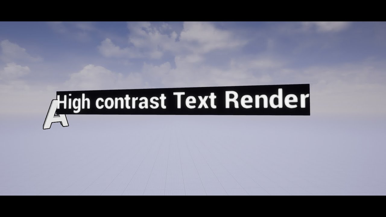 High contrast Text Renders in UE4 - Quick Trick - YouTube