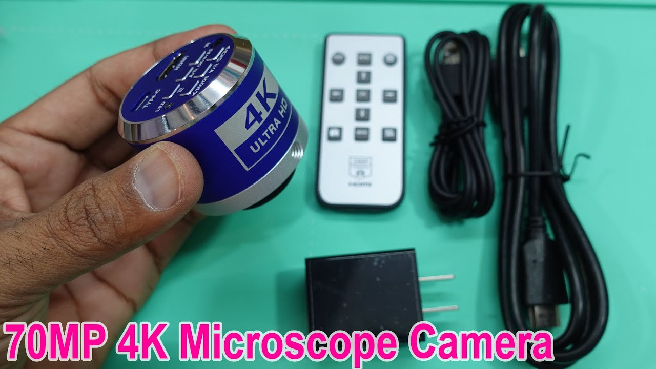 70 megapixel 4K Industrial microscope camera with video recording and ...