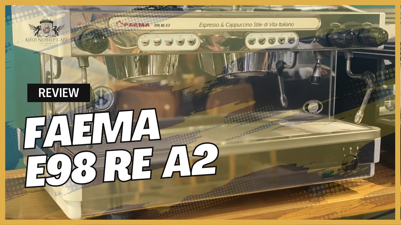 Review: Máy pha cafe Faema E98 RE A2 &Máy xay cà phê Gemilai CRM900N★Cao cấp-Kinh doanh vừa và ...