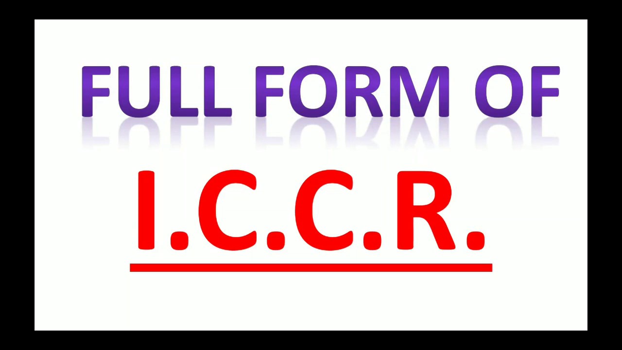 ICCR , full form of ICCR - YouTube