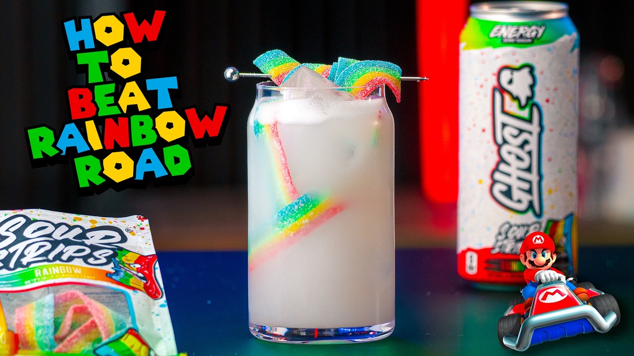 Mario Kart Rainbow Road Cocktail! | Mario Kart Drinks | How To Make ...