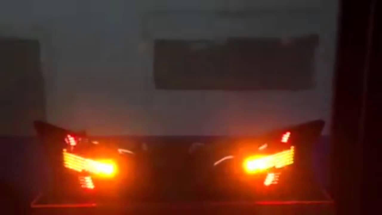 7th gen Maxima Full LED VIP chasing tail lights. - YouTube