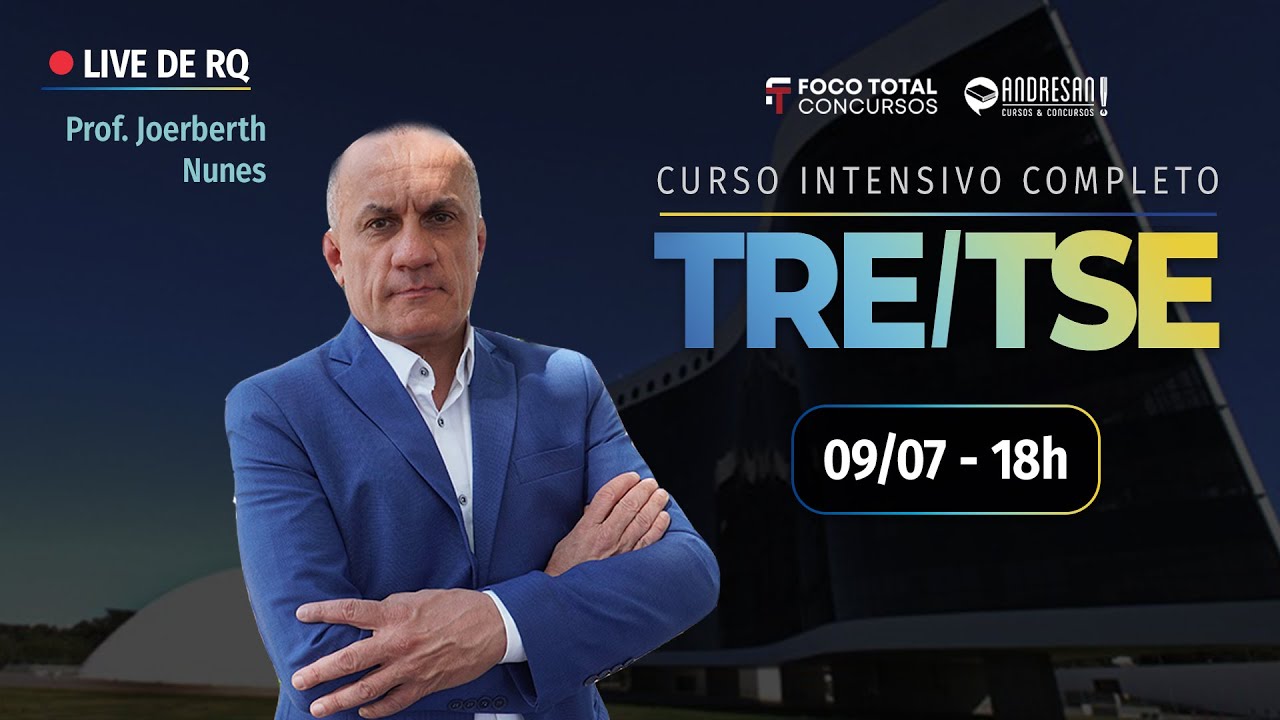 TRE/TSE RQ | Joerberth - Direito Penal - LIVE 3 - YouTube