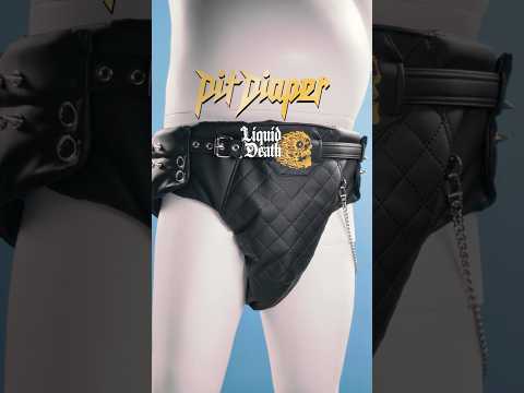 Introducing the Pit Diaper, the first mosh pit diaper, from Liquid Death x @dependbrand.