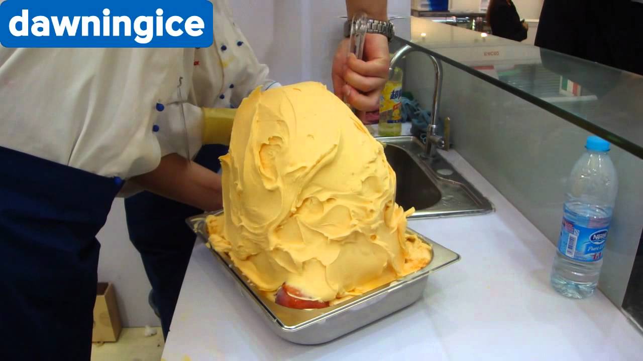 dawningice gelato decorating-3 義大利冰淇淋造型教學-3 - YouTube