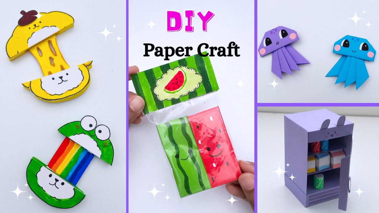 8 Easy Paper craft/ Easy craft ideas / miniature craft / how to make ...