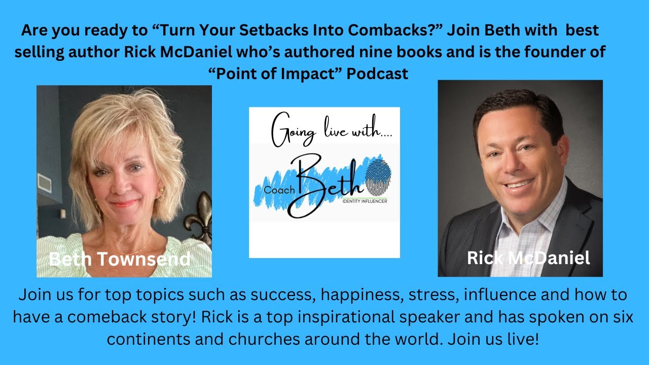 Join Beth Live with Best Selling Author Rick McDaniel - YouTube