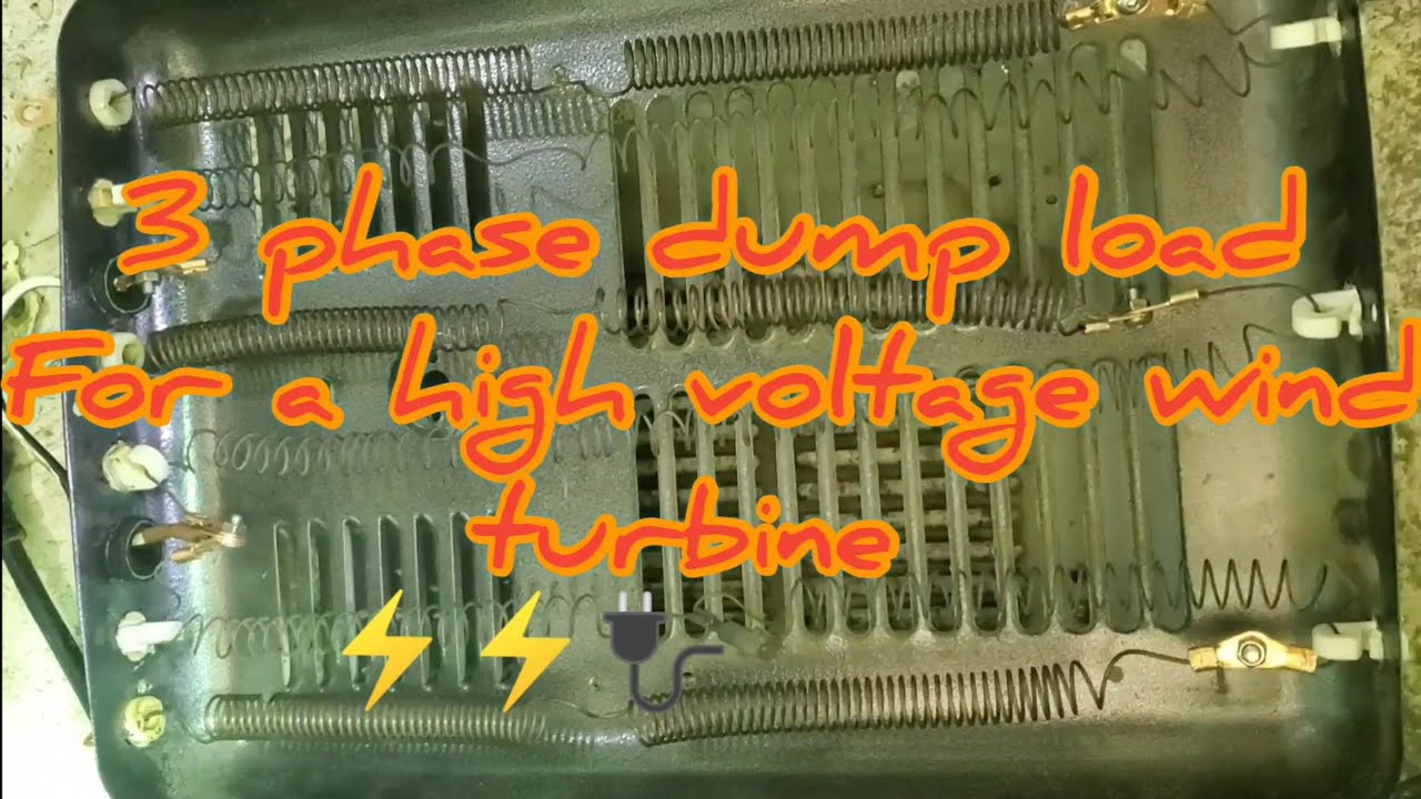 How I built this Dump Load for a high voltage wind turbine to be used ...
