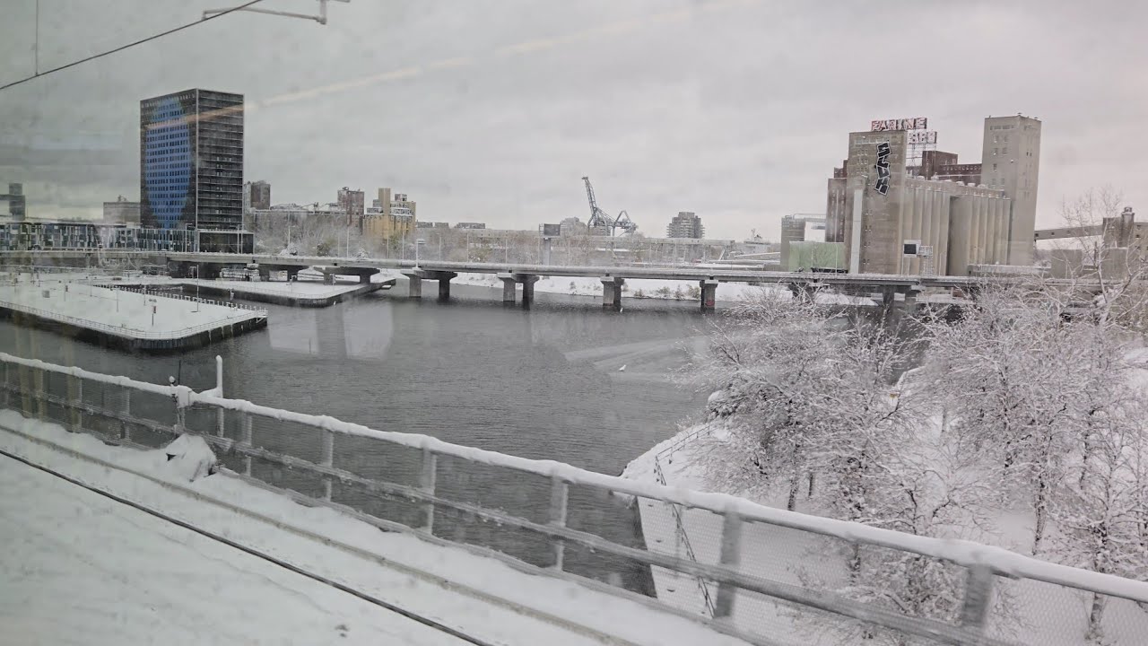 MONTREAL REM Snowy Rememberance Day Winter Weather Ride From Central ...