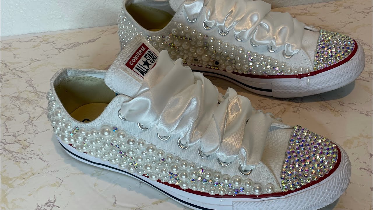 How I Blinged out a pair of shoes - YouTube