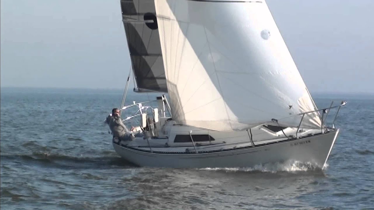 Ted sailing H2OT, his C&C 29 - Fall 2012 - YouTube