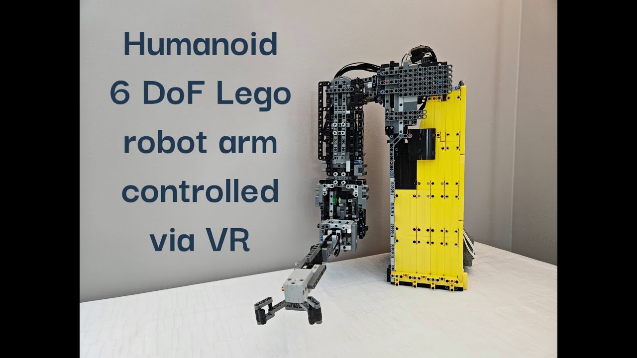 Humanoid Lego robot arm controlled via VR - YouTube