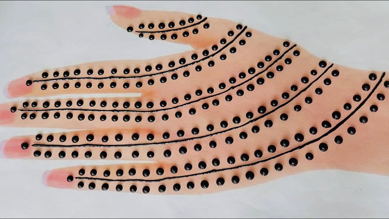 Latest easy Stylish dotted mehndi design| simple mehndi design |mehandi ...