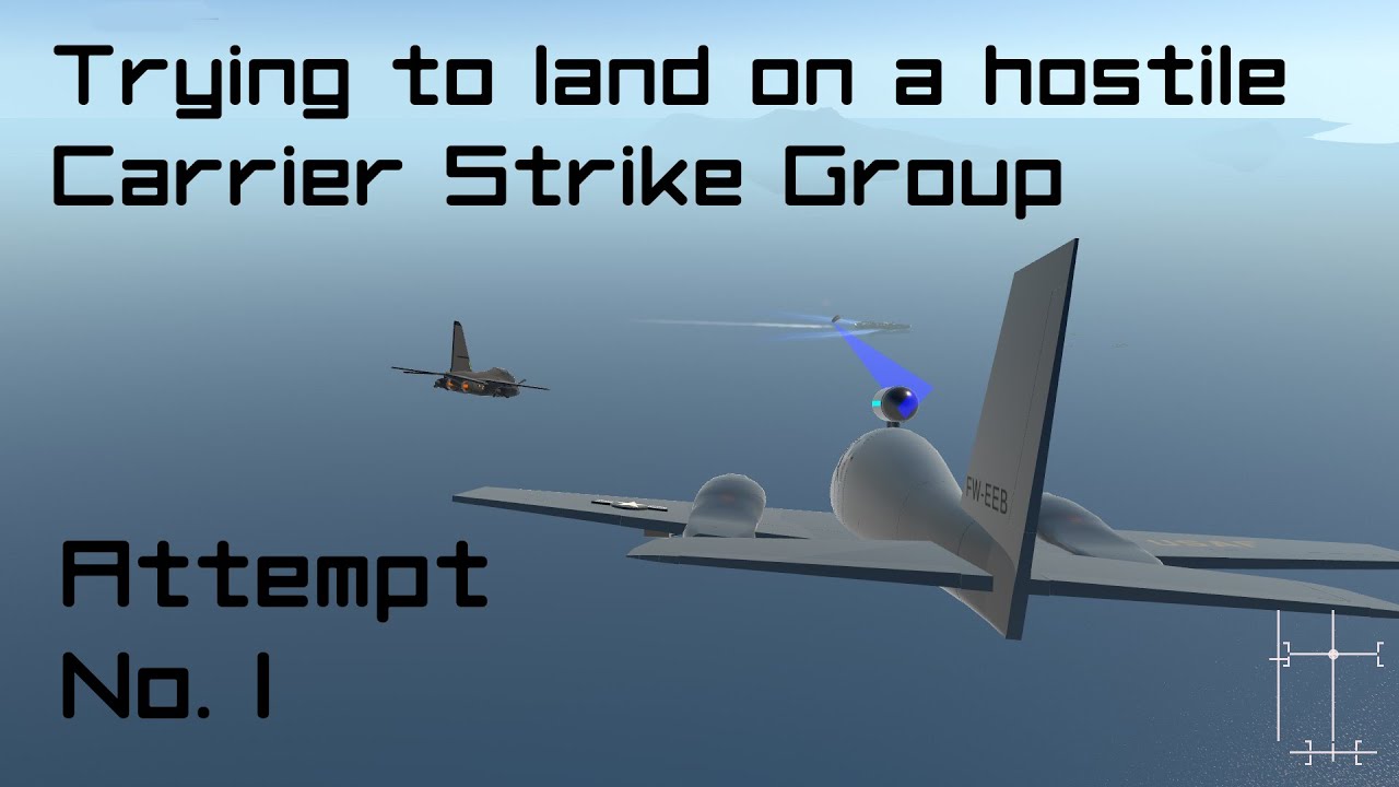 [Simpleplanes] Trying to land on a hostile Carrier Strike Group Attempt ...
