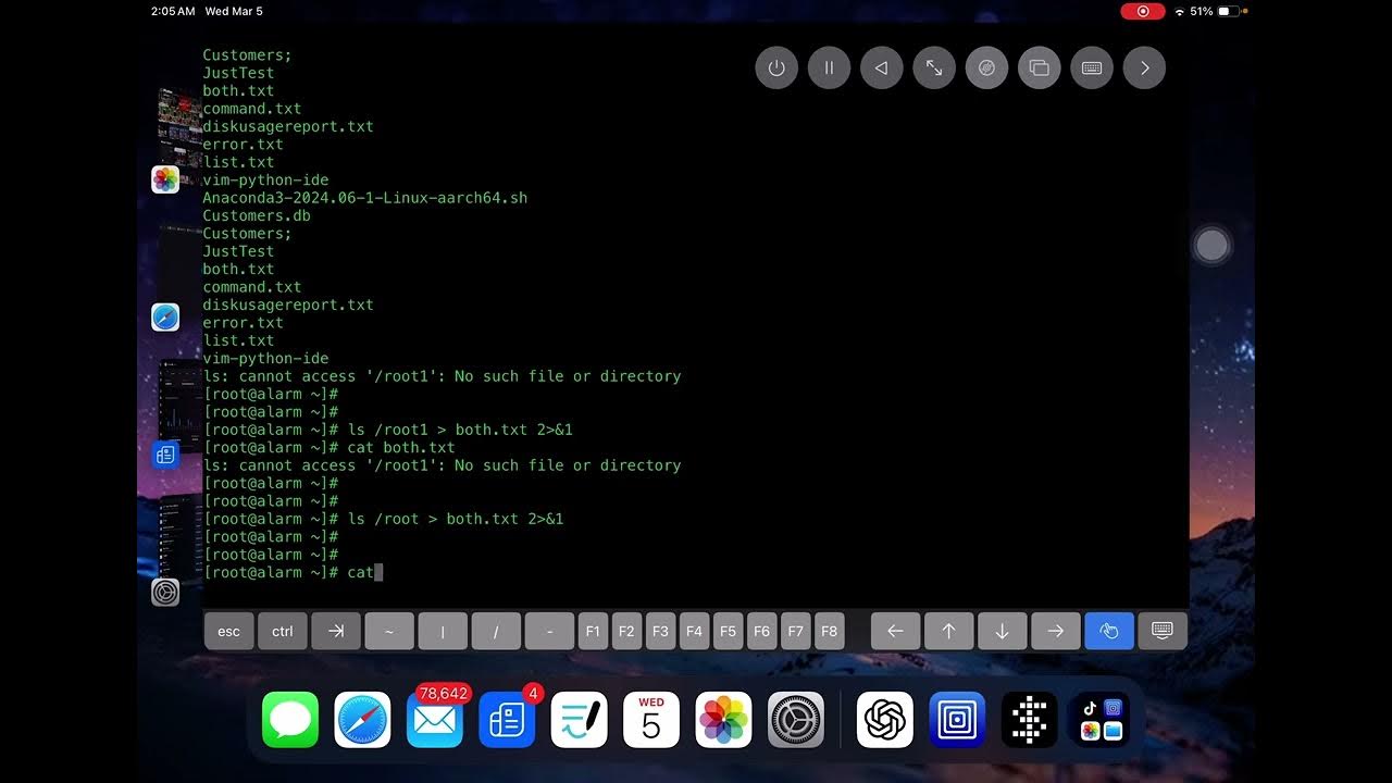 Linux Basic Command 1 7 Standard input, Output, error Part2 - YouTube